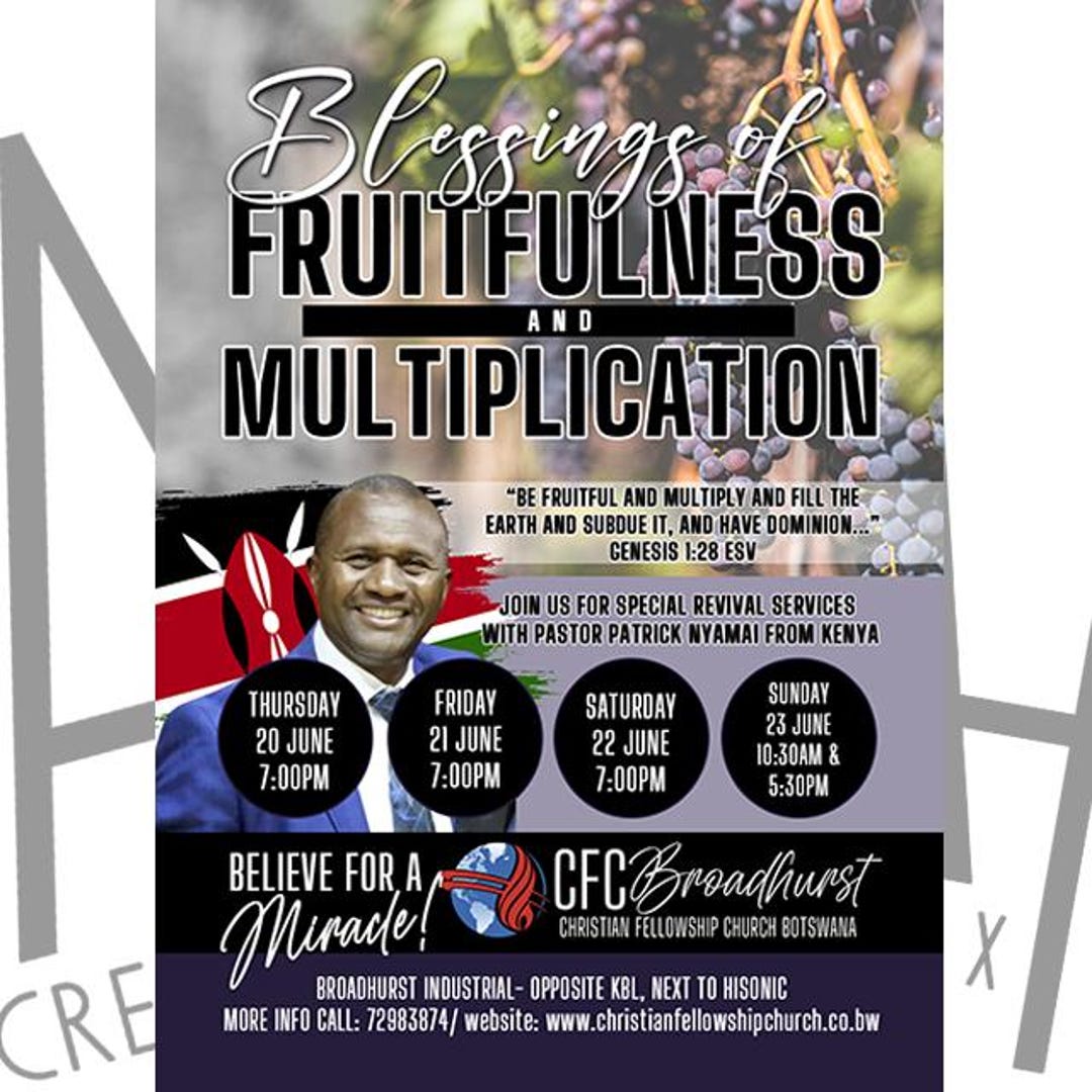 017 Revival Church Flyer Invitation Design With Custom Details ...