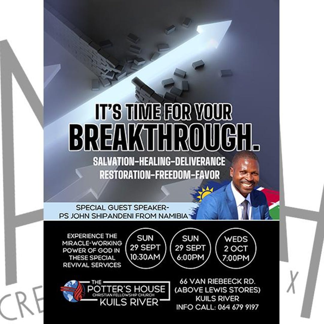 02 Revival Church Flyer Design With Custom Details breakthrough - Etsy