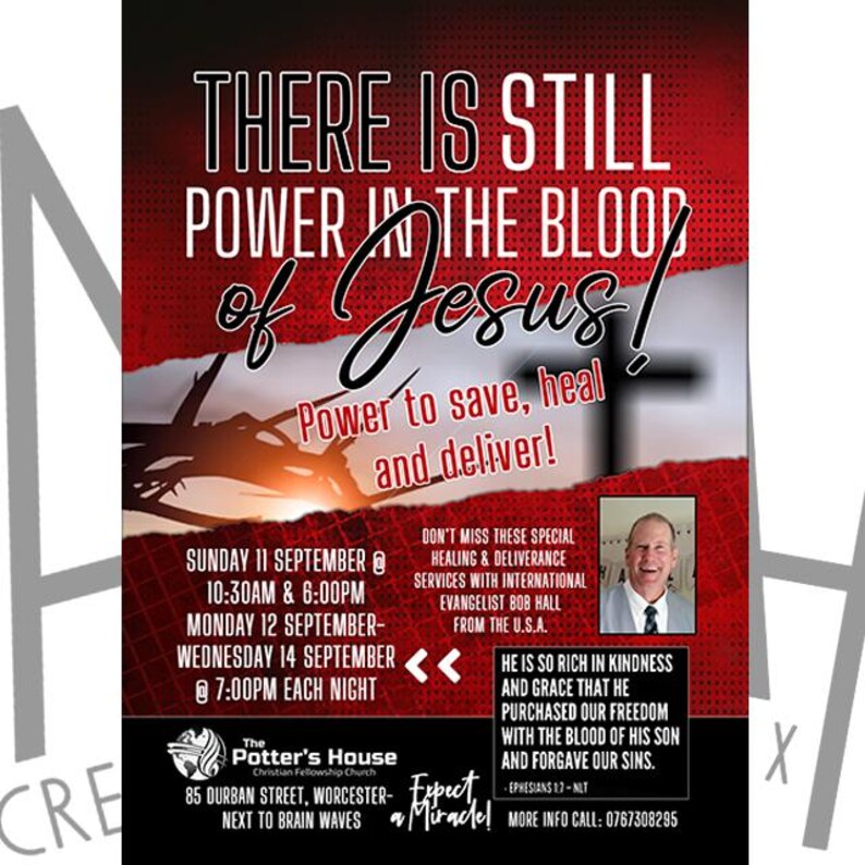 018 Revival Church Flyer Invitation Design With Custom Details power in ...