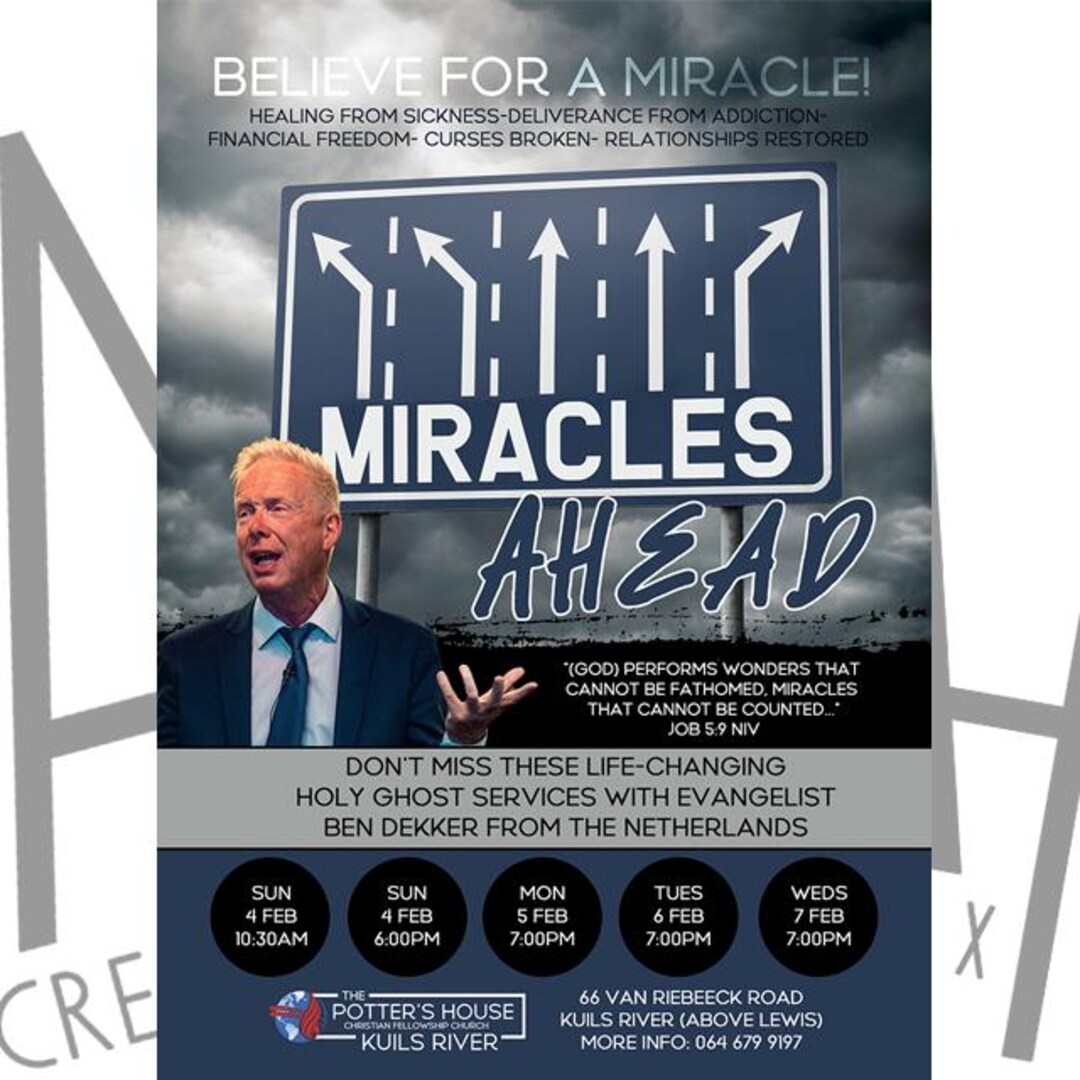 021 Revival Church Flyer Invitation Design With Custom Details miracles ...