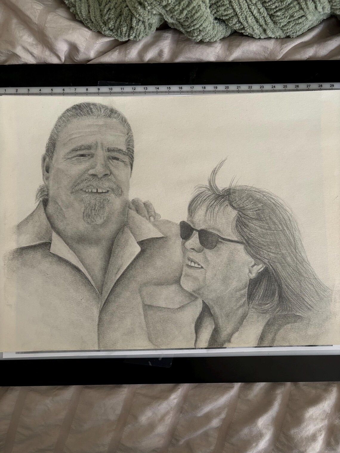 Custom Hand Drawn Graphite Portrait - Draw From Photo - Etsy