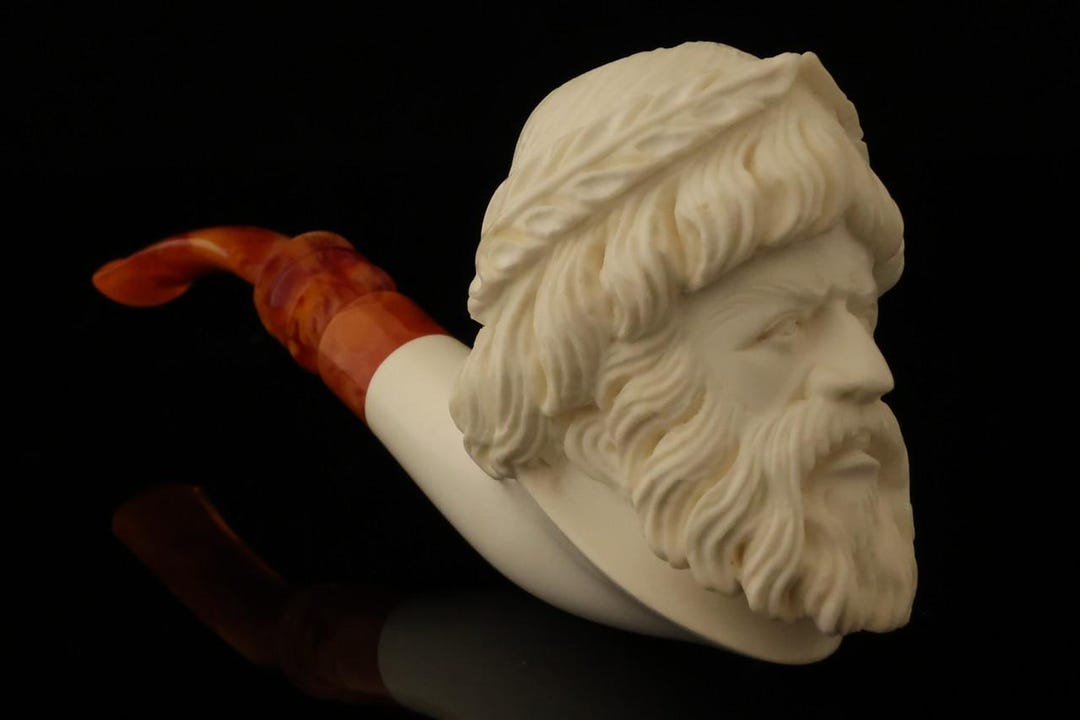 Srv - Autograph Series Zeus Block Meerschaum Pipe With Fitted Case ...