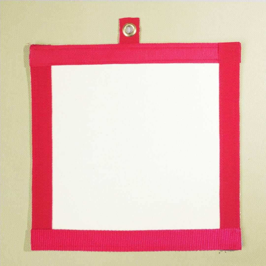 Blank Natural Canvas Banner Square Flag, Light Cream Color, Red or ...