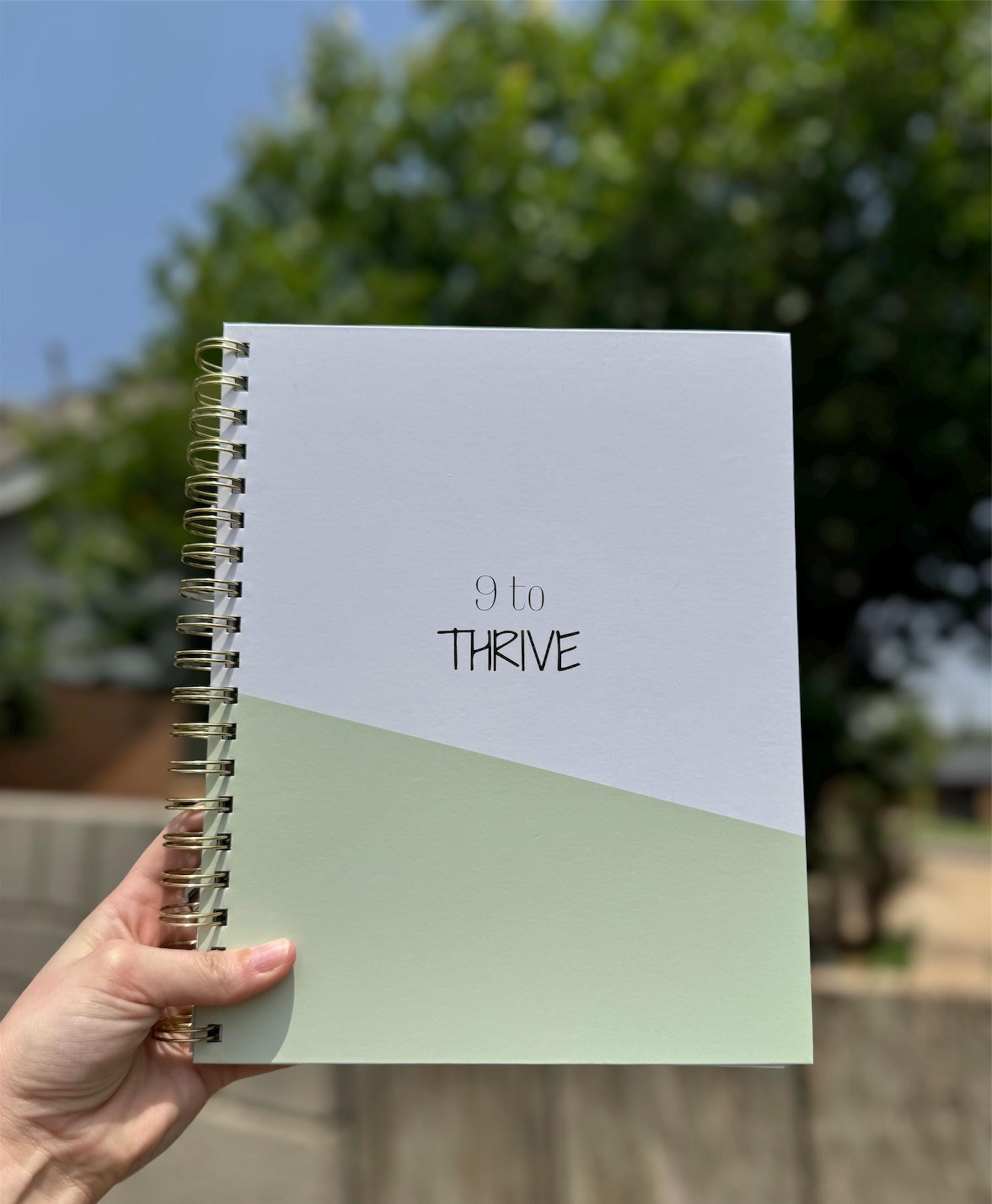 9 to Thrive Planner - Goal Setting, Quarterly Planner, Undated Planner, Physical Coil-bound ...