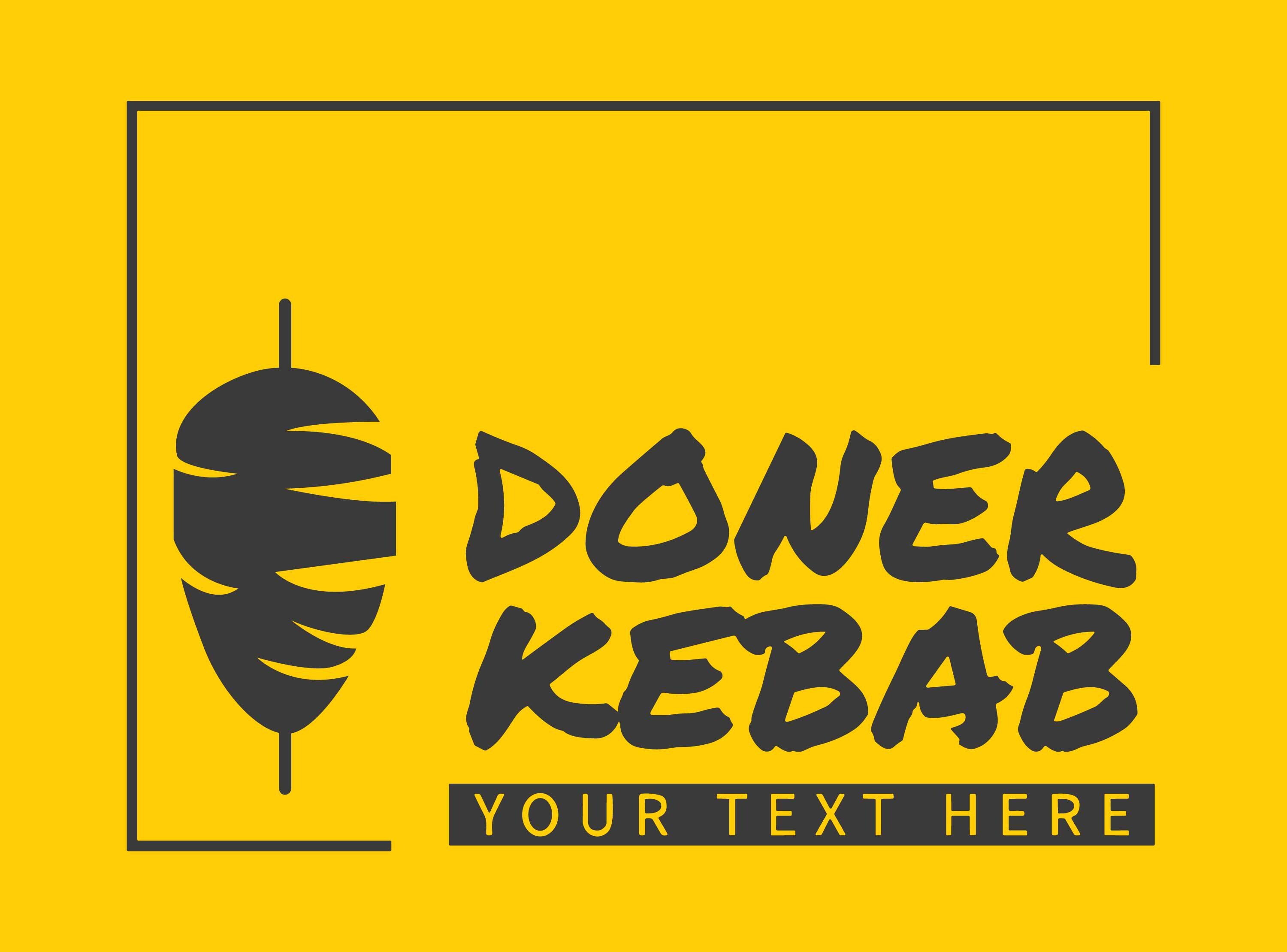 Doner Kebab Logo. Big Collection. Available Formats Eps10, Pdf, Svg, Png, Jpeg. Available for ...