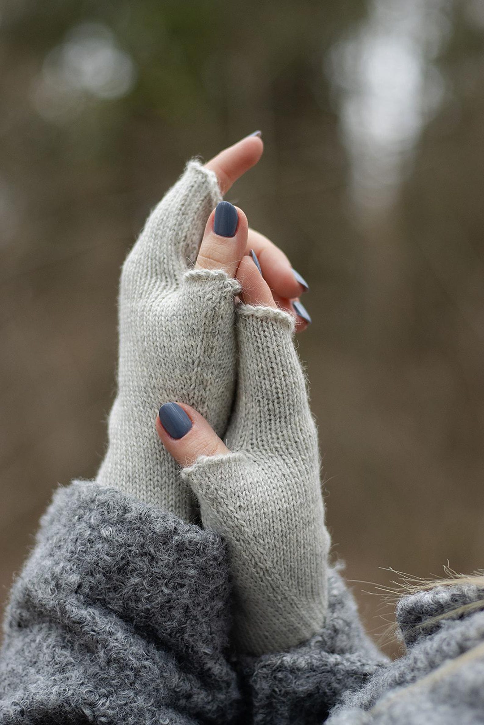 Hand Made Alpaca, Merino Wool and Silk Mittens - Etsy