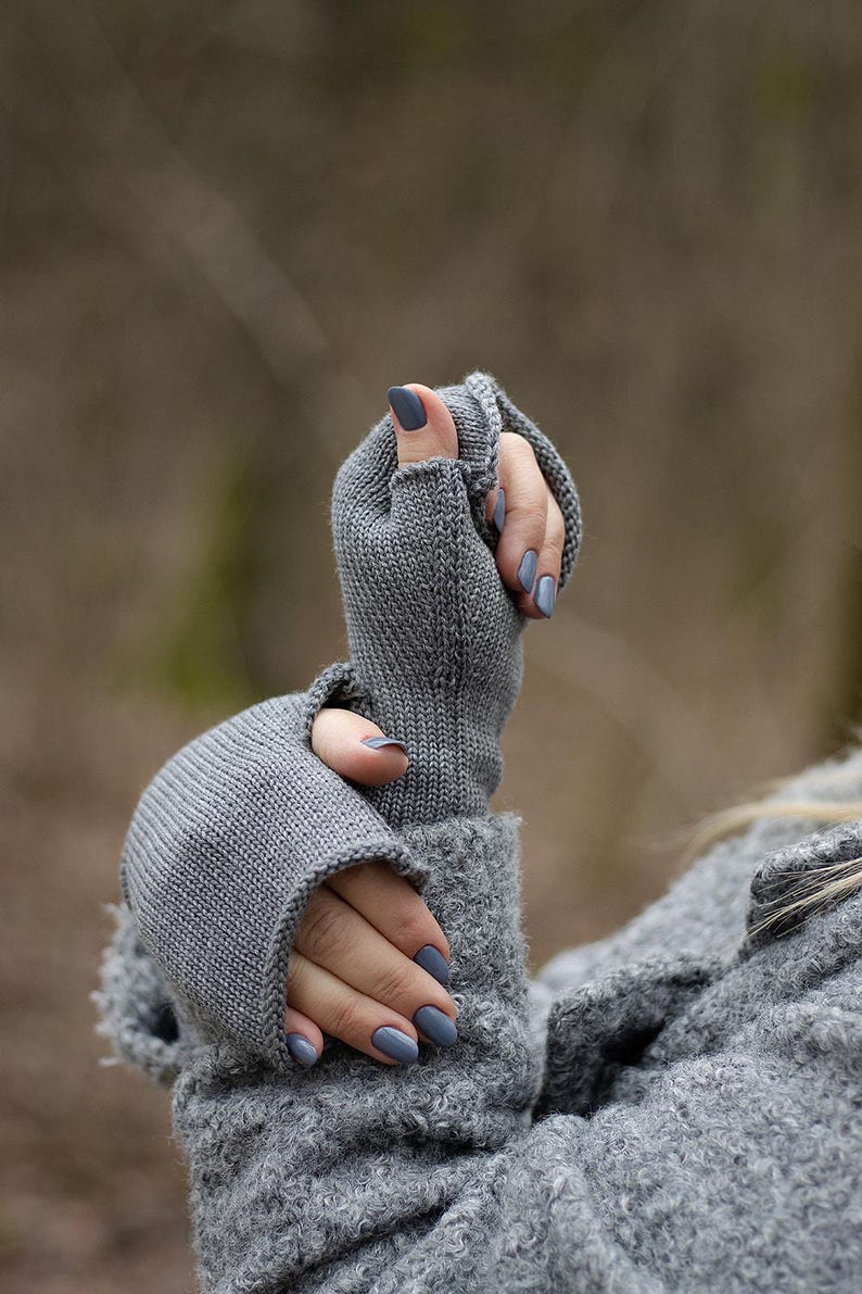 Hand Made Alpaca, Merino Wool and Silk Mittens - Etsy