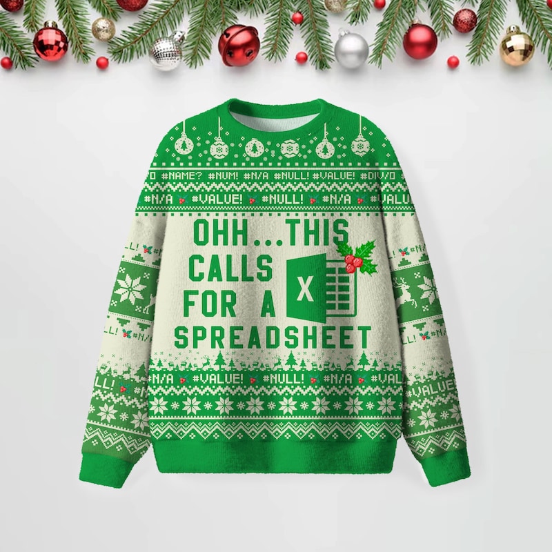 Ugly Christmas Excel - Etsy UK