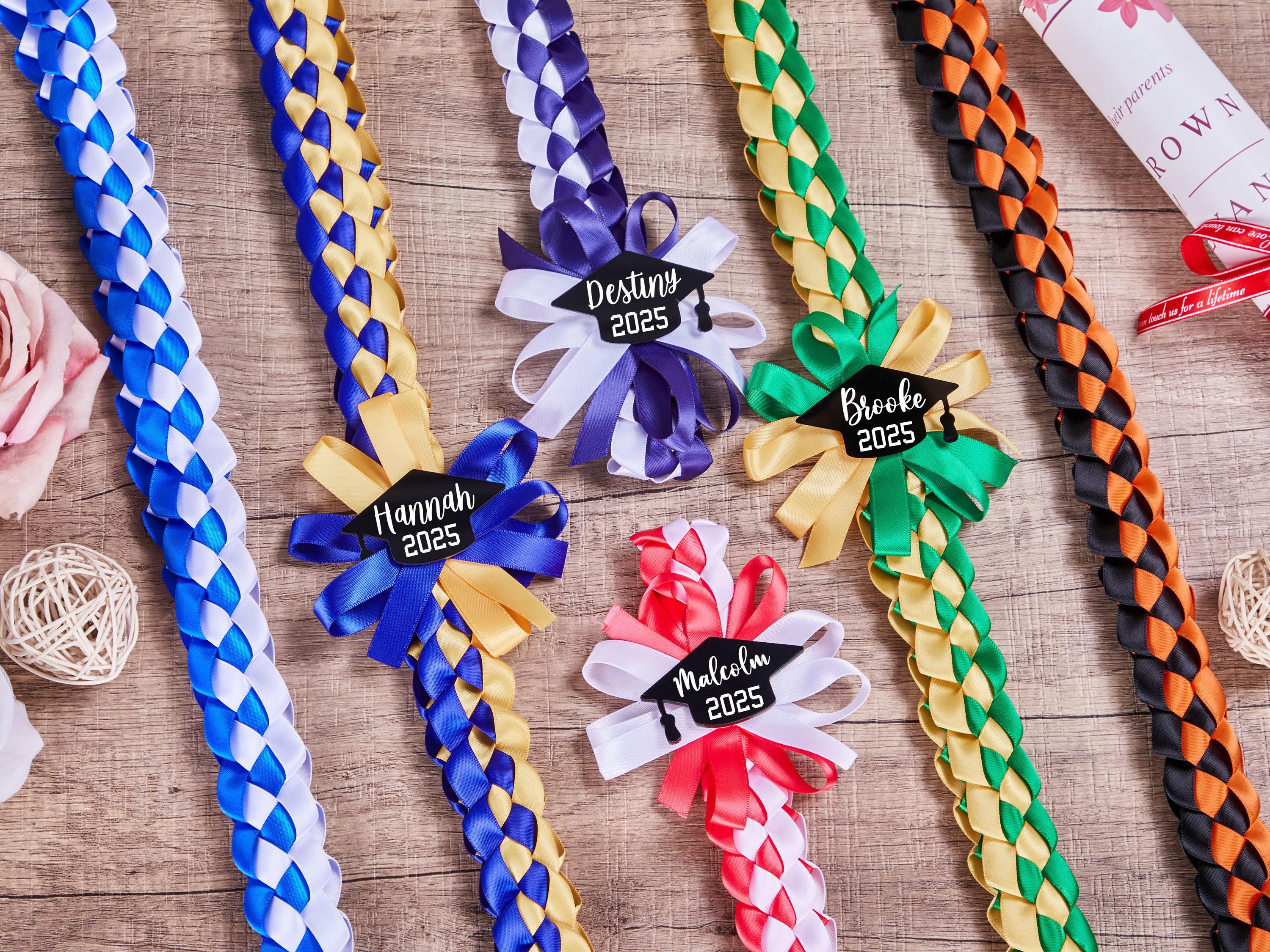 Custom 2025 Graduation Lei With Grad Cap, Personalized Graduation Gifts ...