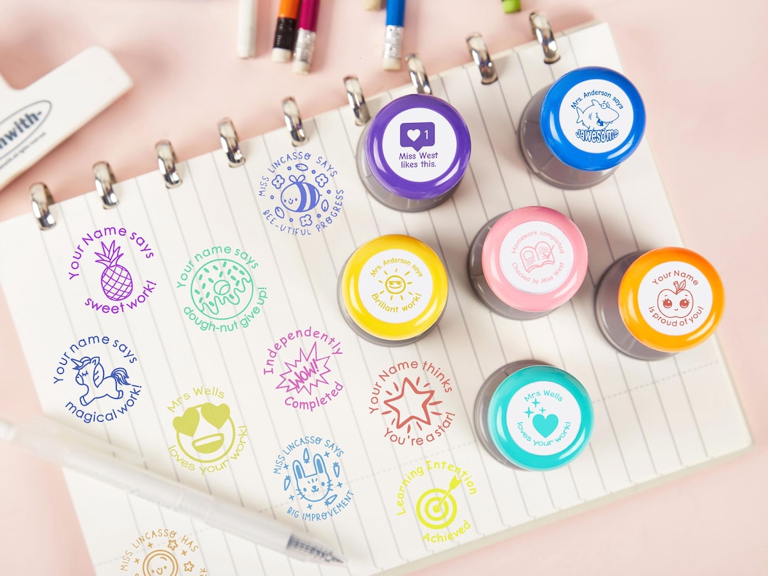 Personalized Teacher Stamp, Teacher Stamper,personalized Teacher Gift ...