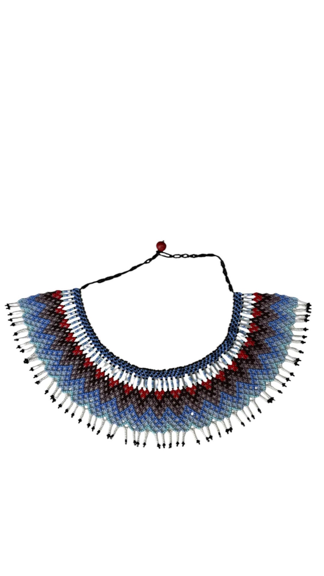 Indigenous Necklace Made With Hands All in Beads Brazilian Amazonian ...