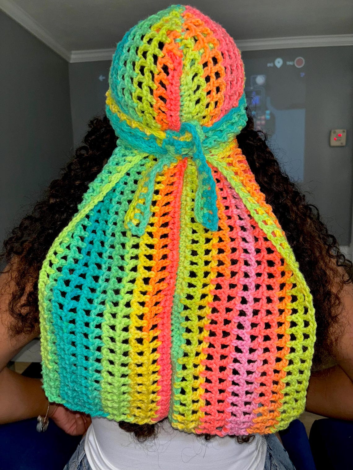 Taste the Rainbow Crochet Durag/du'y: Customizable Pride Headwrap - Etsy