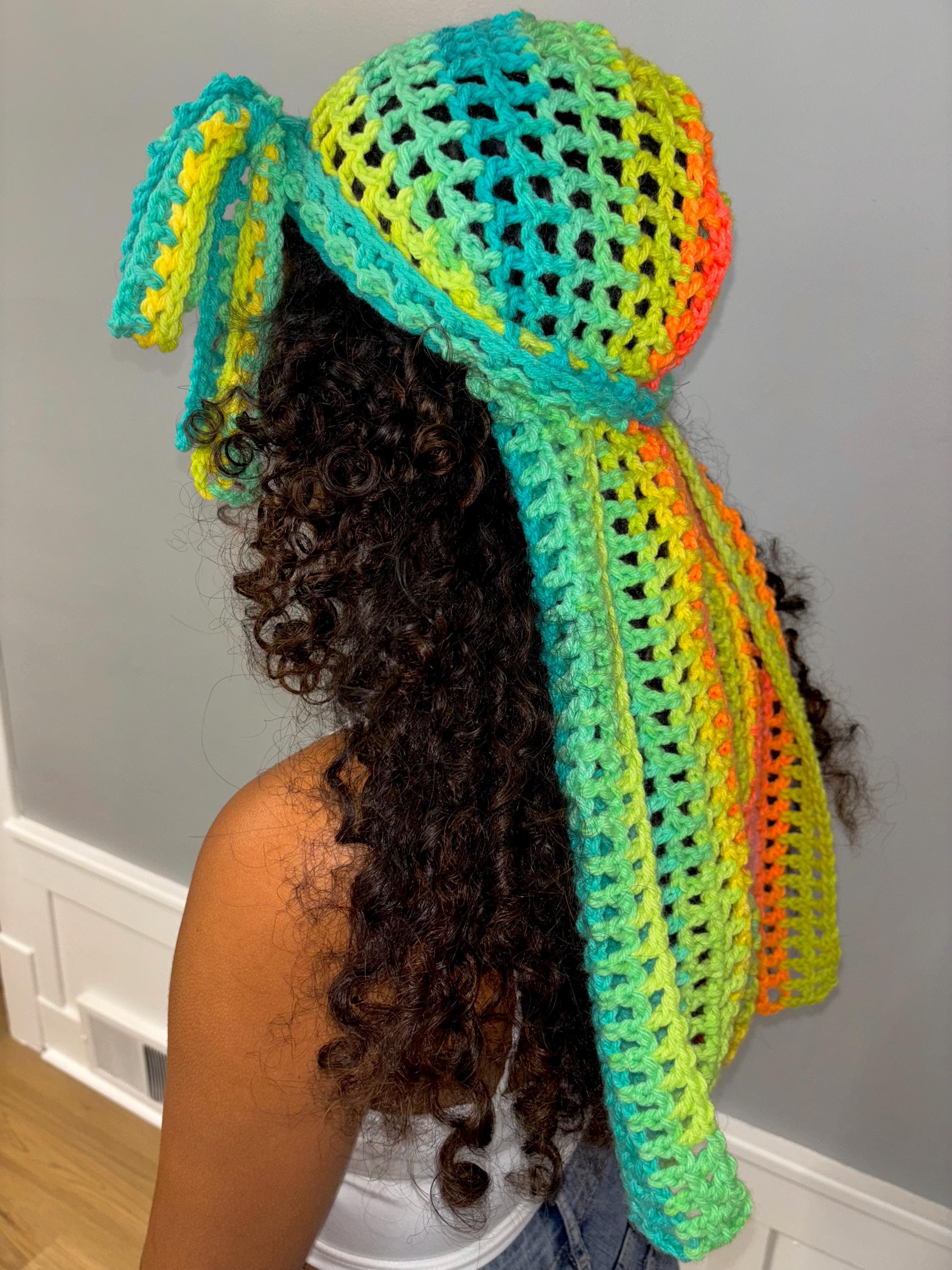 Taste the Rainbow Crochet Durag/du'y: Customizable Pride Headwrap - Etsy