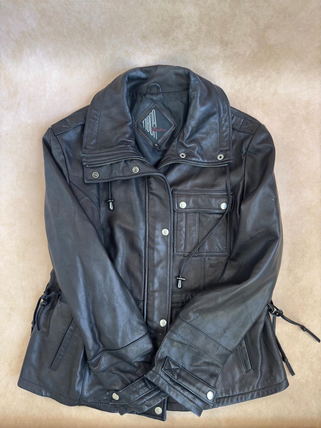Authentic Tiboa Leather Jacket Timeless Style and Durability - Etsy