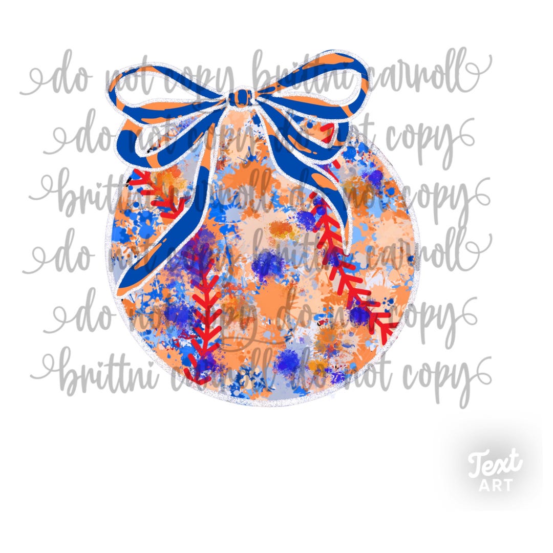 Baseball Png, Bow Ping,trending Png,glitter Png,paint Png,sublimation ...