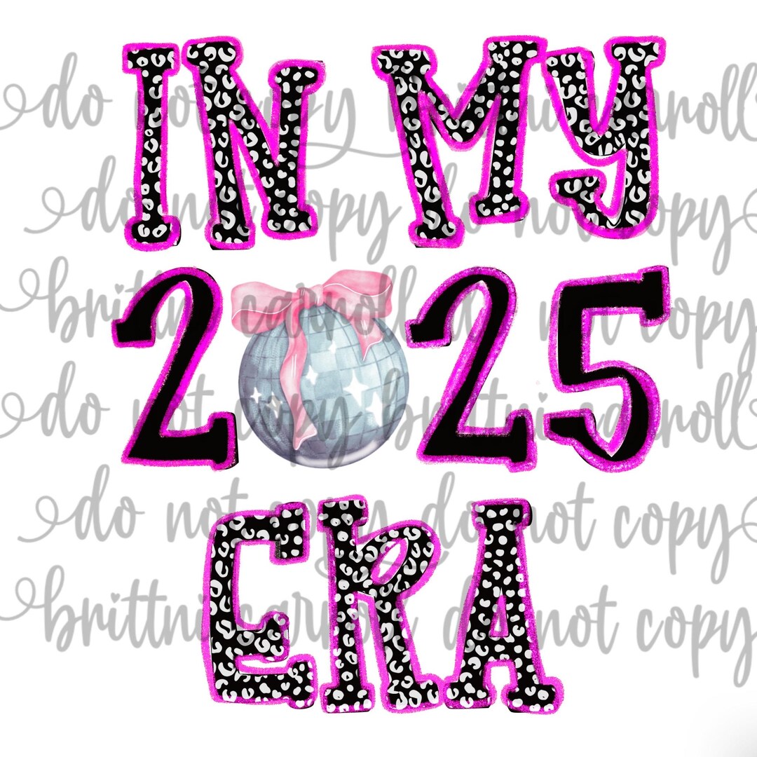 Newyears Png, 2025 Png, New Years Era Png,glitter Png,leopard Png,pink ...