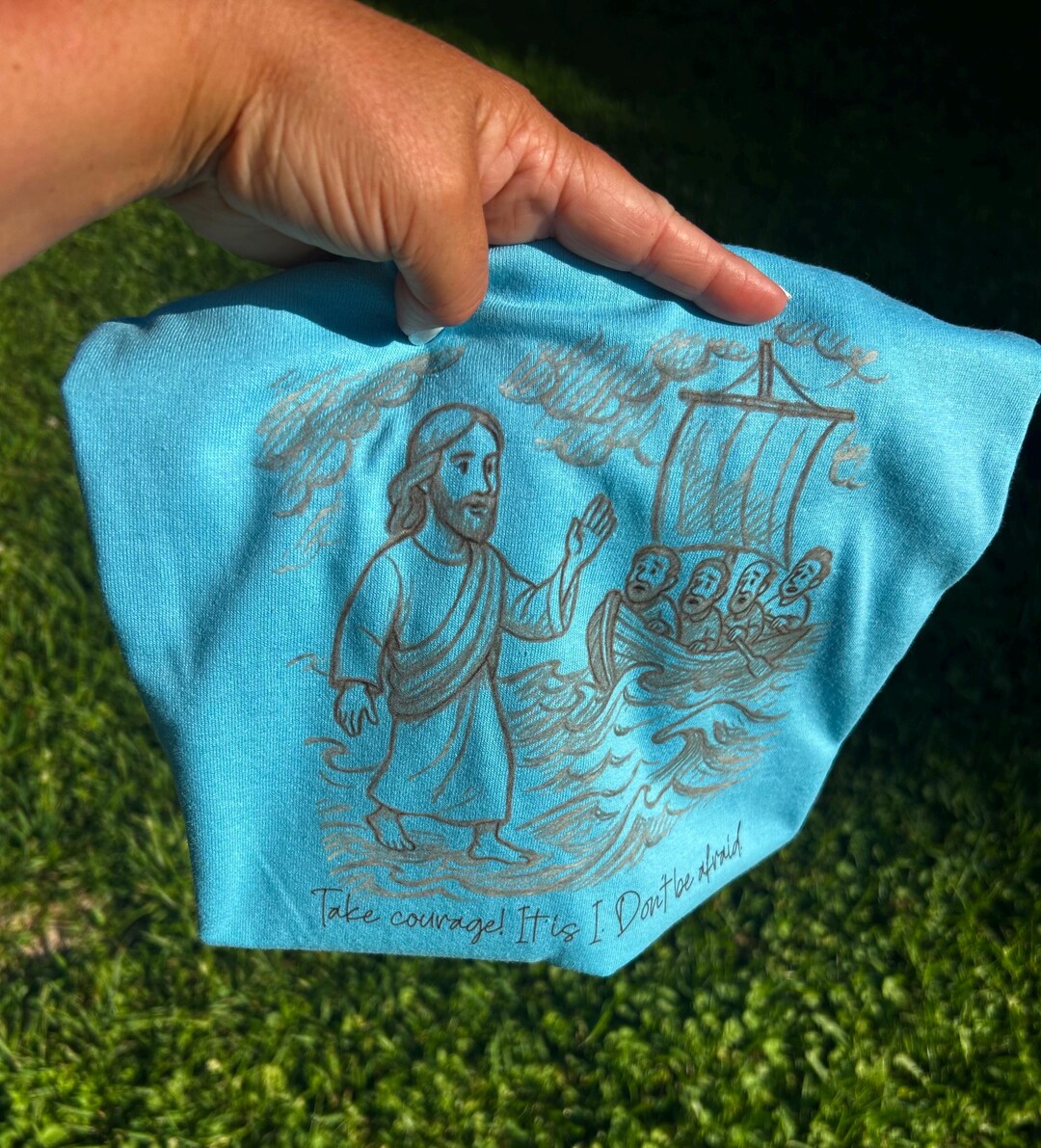 Jesus Png, Bible Png, Disciples Png, Walking on Water Png, Sublimation ...