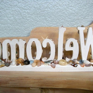 Seashell "welcome" Sign - Etsy