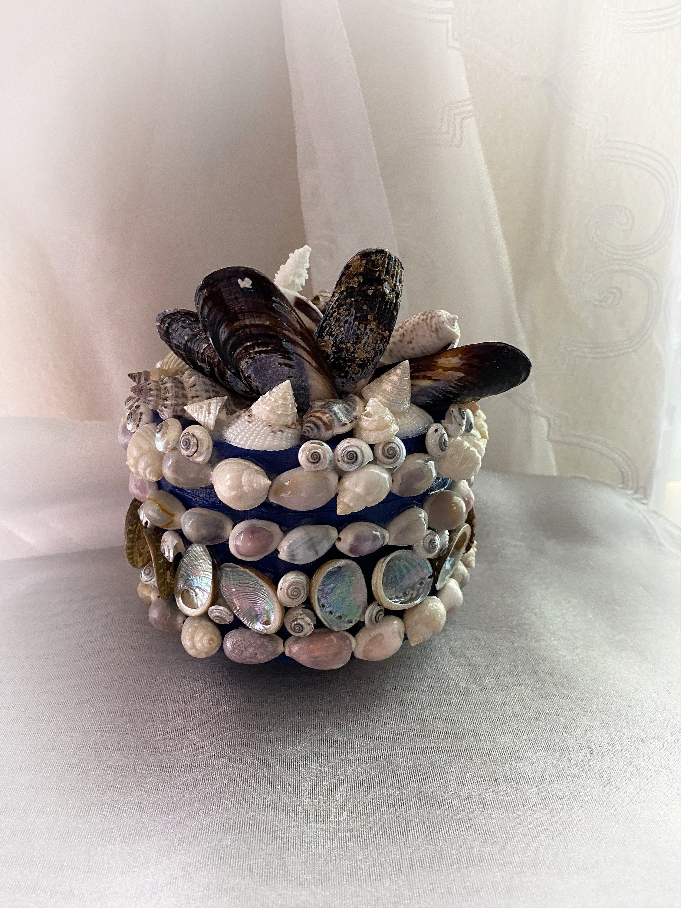 Blue Lagoon Seashell Box - Etsy