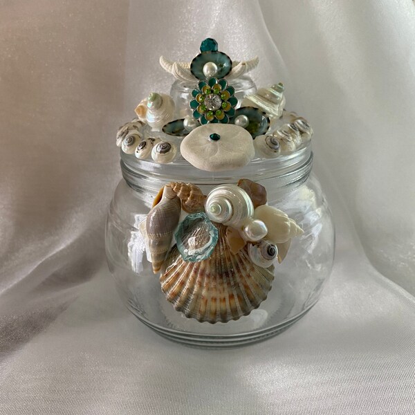 Sea Glass Jar - Etsy