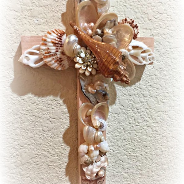 Seashell Cross - Etsy