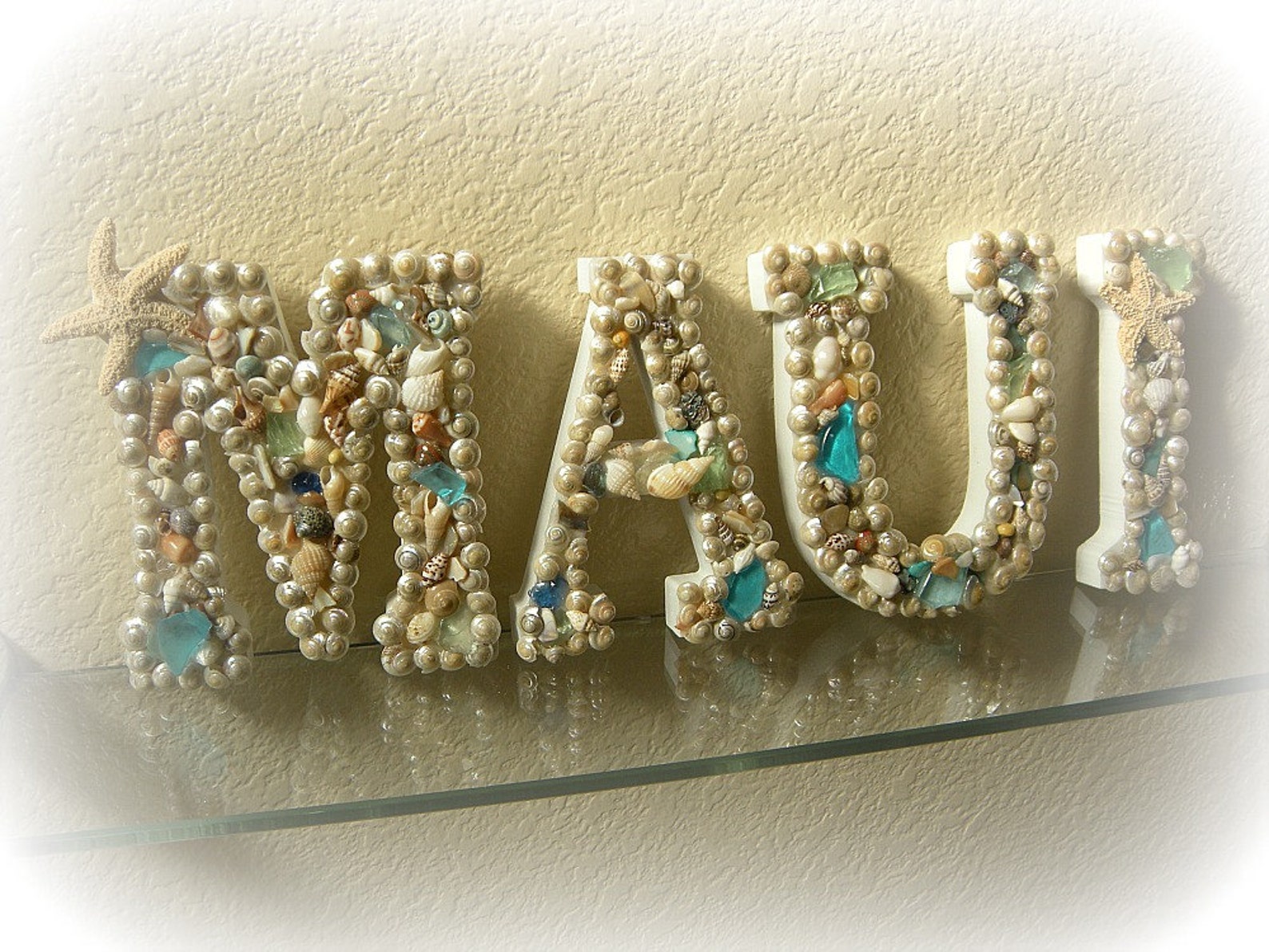 MAUI Seashell Letters - Etsy