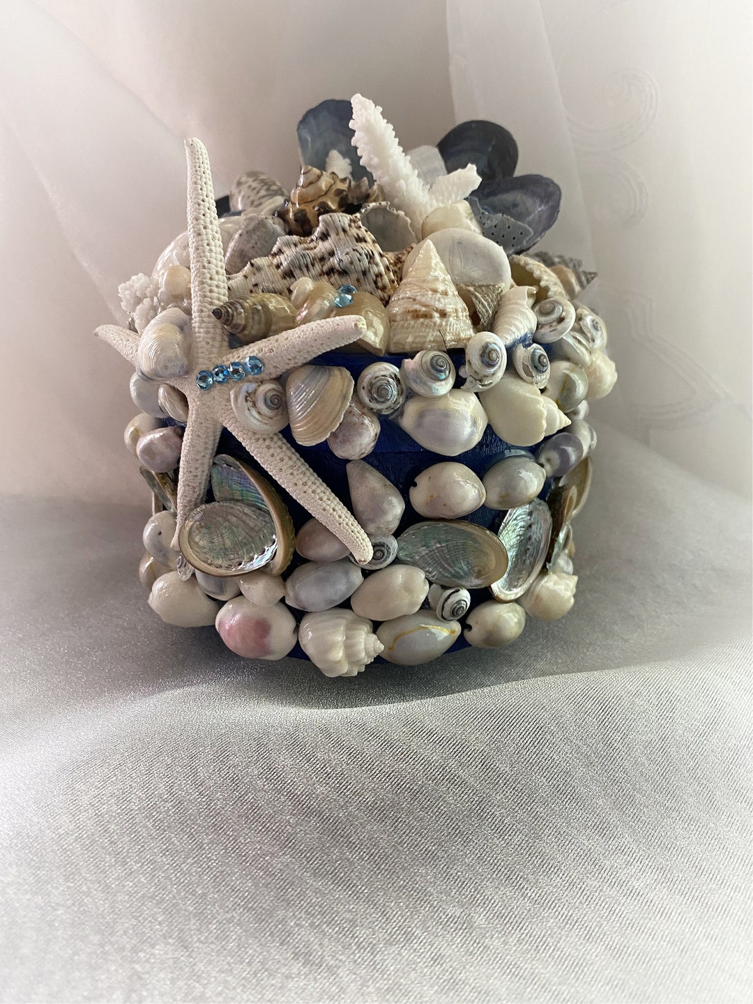 Blue Lagoon Seashell Box - Etsy