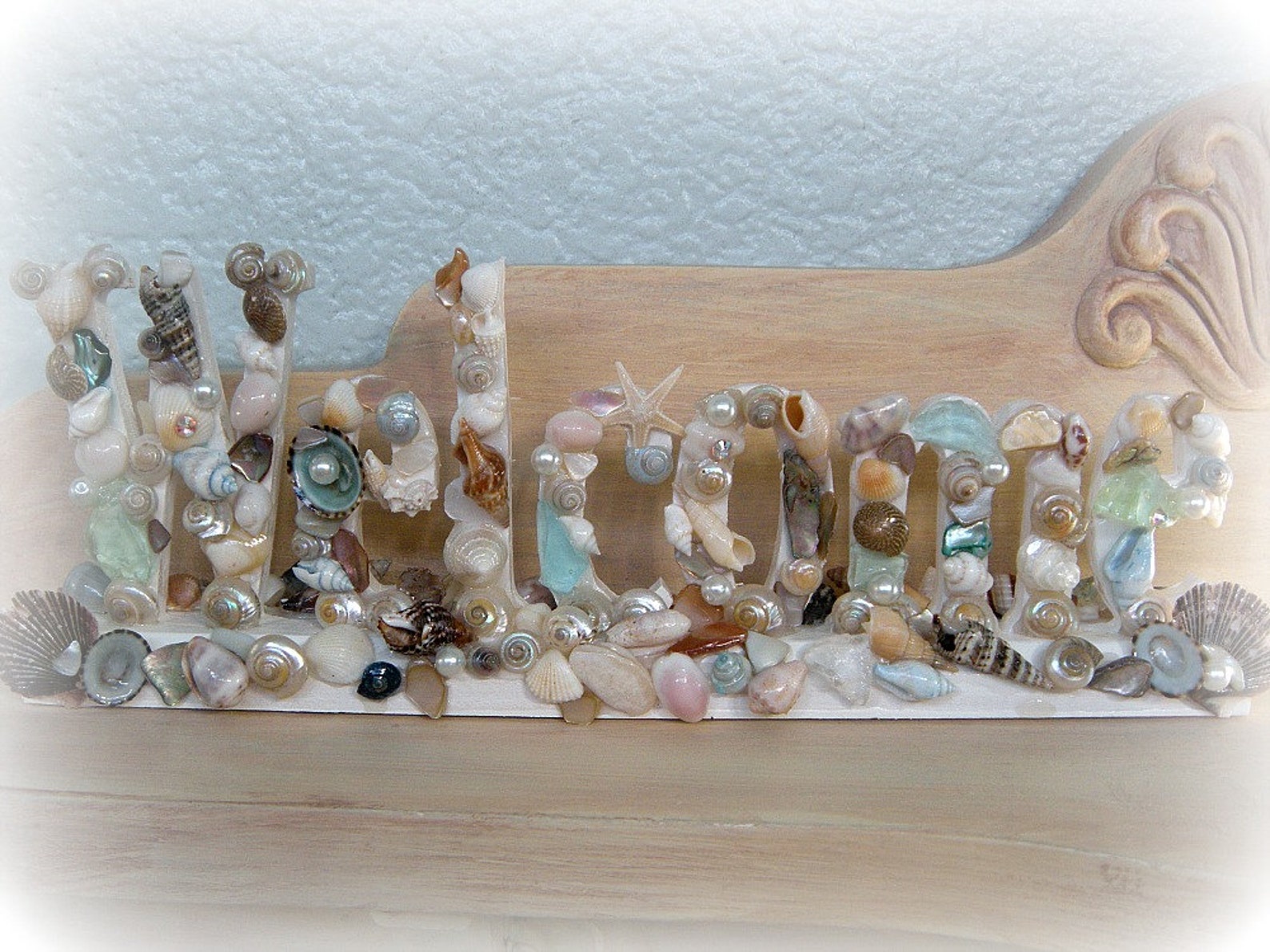 Seashell welcome Sign - Etsy