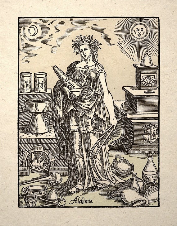 Alchemy Science History Art Print Alchimia - Etsy