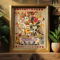 Aztec God Tlaloc Poster, Aztec Mythology Art Print, Aztec Gods Poster ...