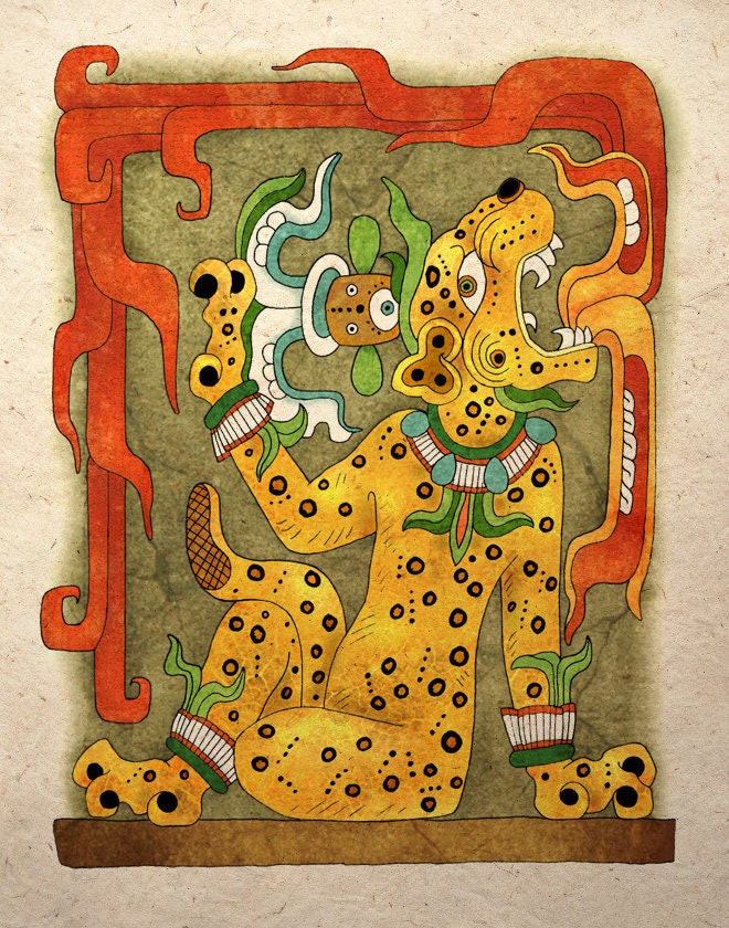 Mayan God Drawings
