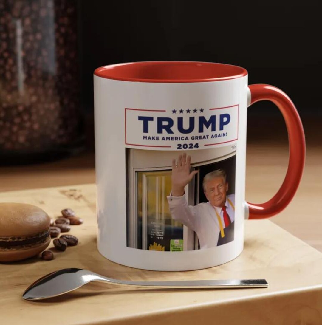Trump Mcdonalds Mug, Donald Trump Coffee Mug, US Elections 2024, Maga ...