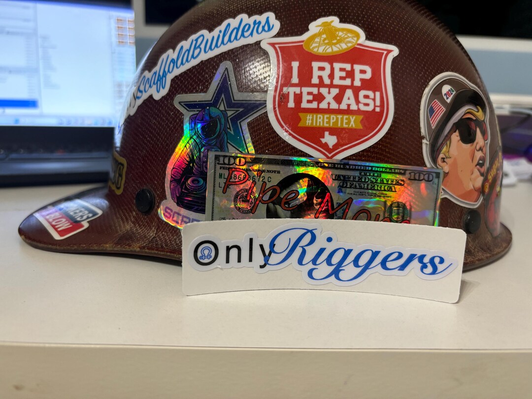 Onlyriggers Rigger Rigging Hard Hat Sticker Durable Laminated - Etsy