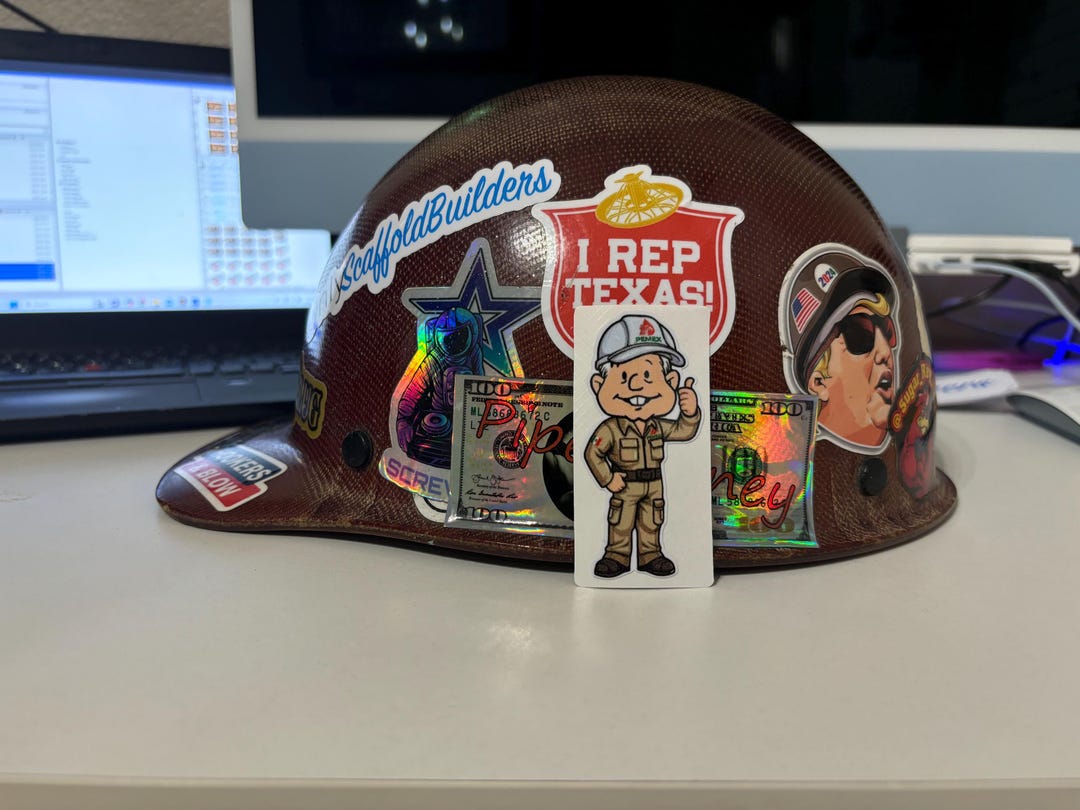 Amlo Pemex Hard Hat Sticker Durable Laminated Air Released Vinyl ...