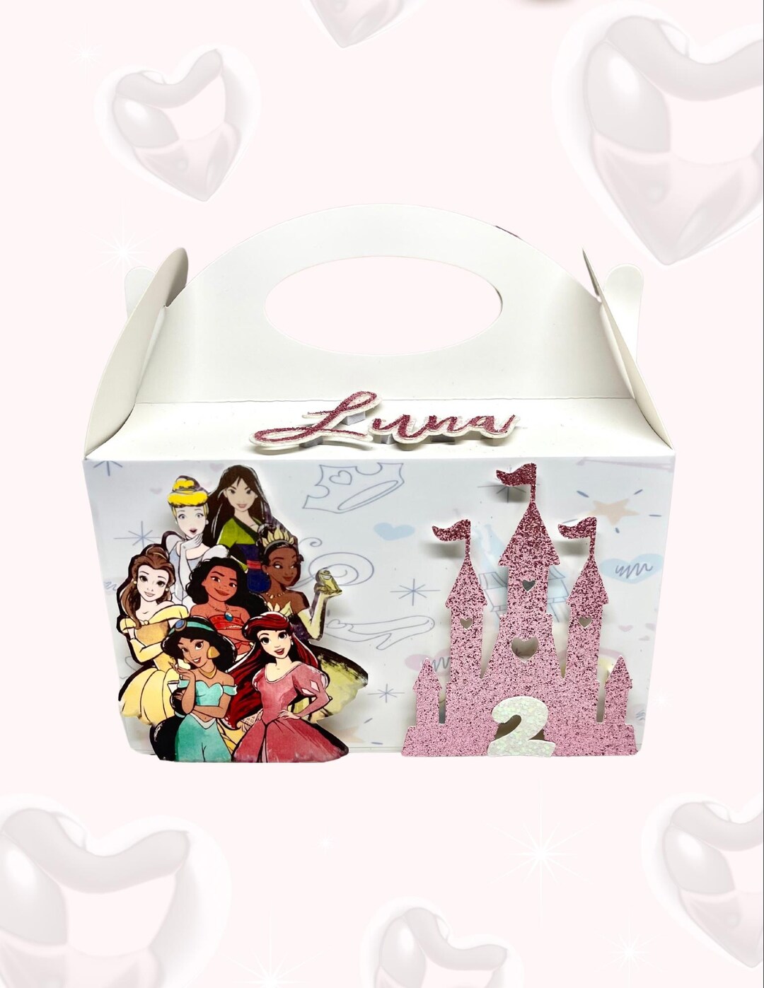 3D Princess Favor Box: Personalized Party Supplies - Etsy