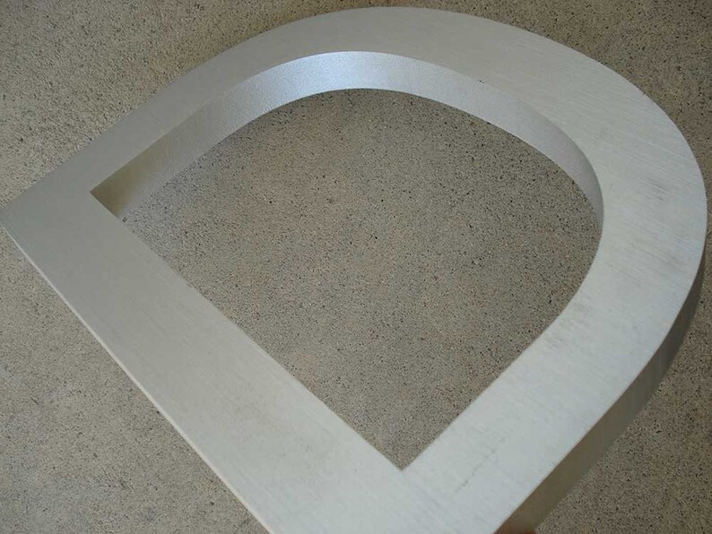 Letter D (uppercase D) - Metal Type Decorative Art - Wall Decor - Etsy