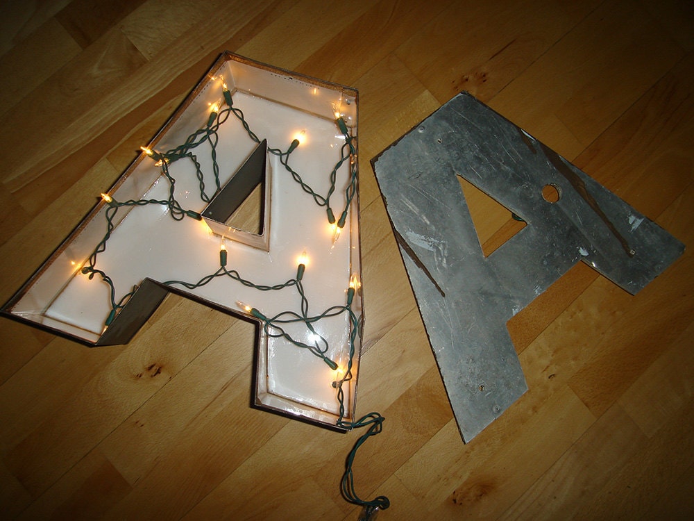 A Letter - Large Uppercase A - Wall Decor - White Decorative Type Art ...