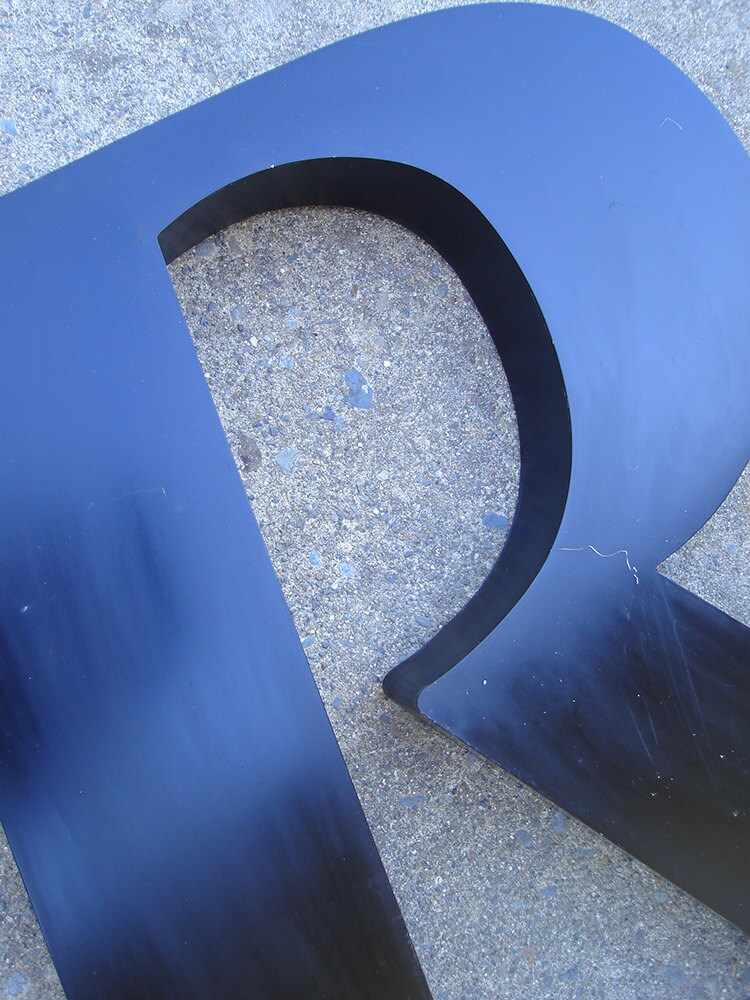 Letter R (large Uppercase Letter) - Wall Decor - Black Decorative Type ...