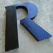 Letter R large Uppercase Letter Wall Decor Black Decorative Type Art - Etsy
