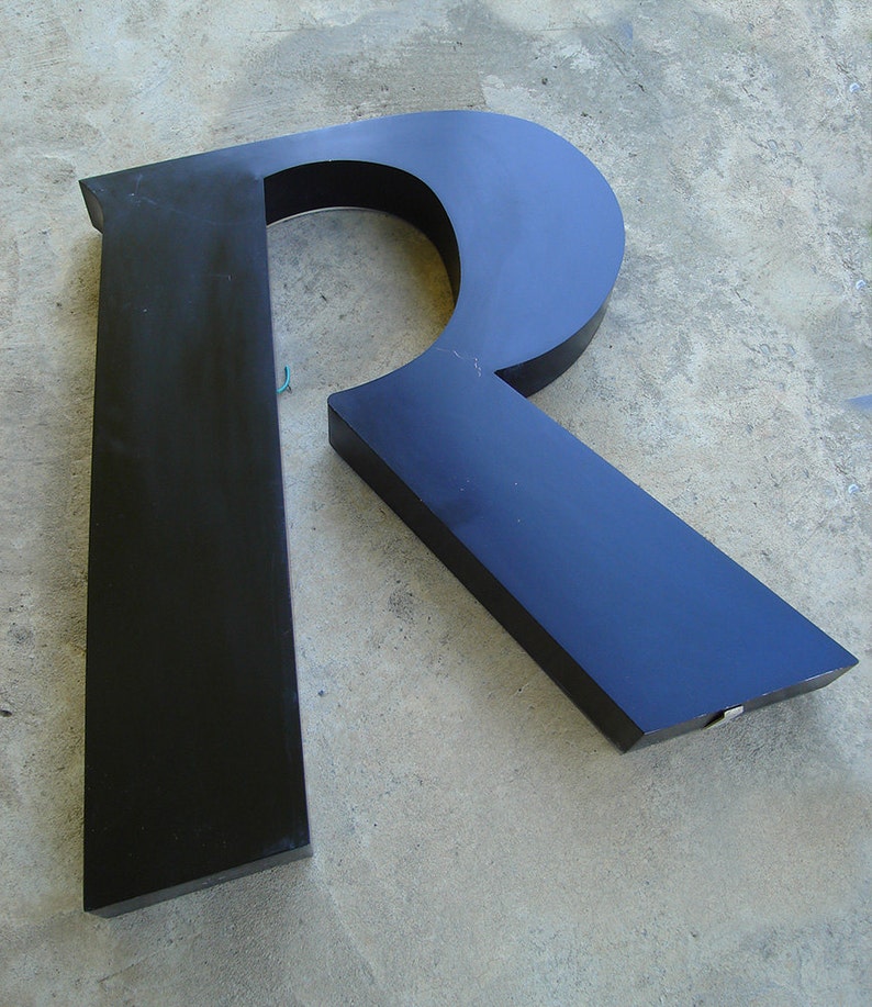 Letter R (large Uppercase Letter) - Wall Decor - Black Decorative Type ...