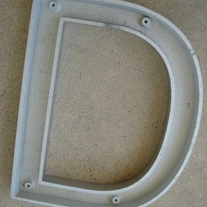 Letter D (uppercase D) - Metal Type Decorative Art - Wall Decor - Etsy