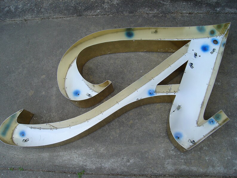 A Letter Large script Letter Capital Uppercase Wall Decor - Etsy