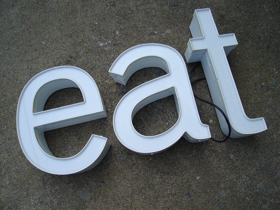 Letters - Large- Wall Art Decor - White Decorative Type Art - Etsy