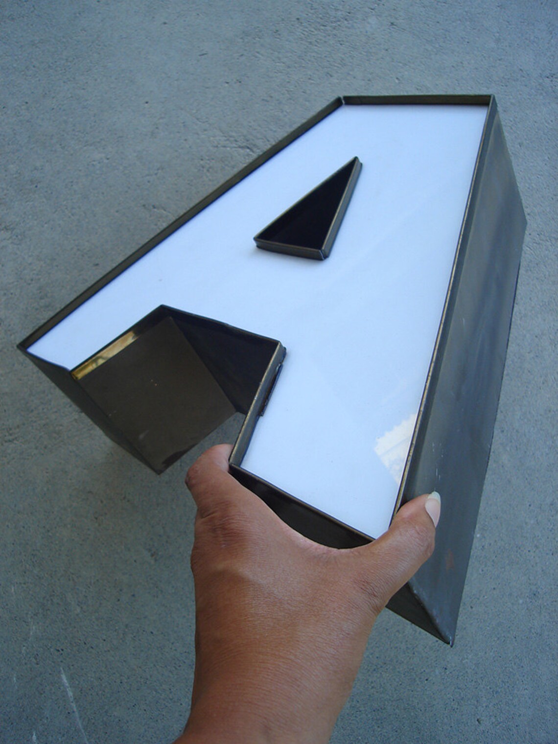 A Letter - Large Uppercase A - Wall Decor - White Decorative Type Art ...