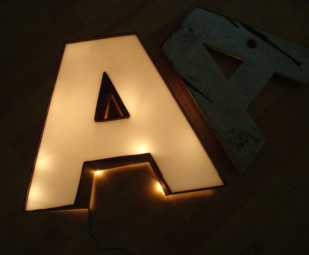 A Letter - Large Uppercase A - Wall Decor - White Decorative Type Art ...