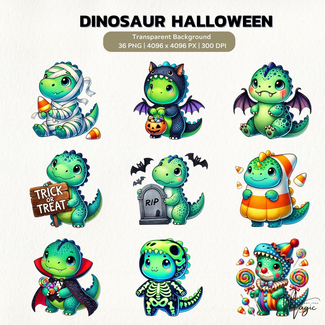 Halloween Dinosaur Clipart | Cute Dinosaur Clipart | Dinosaur ...