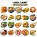 Lunch Foods Watercolor Clipart, Yummy Lunch Clipart, Cute Food Clipart ...