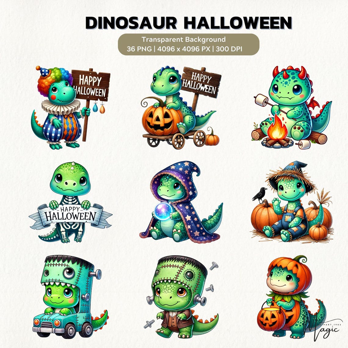 Halloween Dinosaur Clipart | Cute Dinosaur Clipart | Dinosaur ...