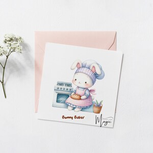 Warm Whimsy – Watercolor Clipart Set of Bunny Bakers - Etsy