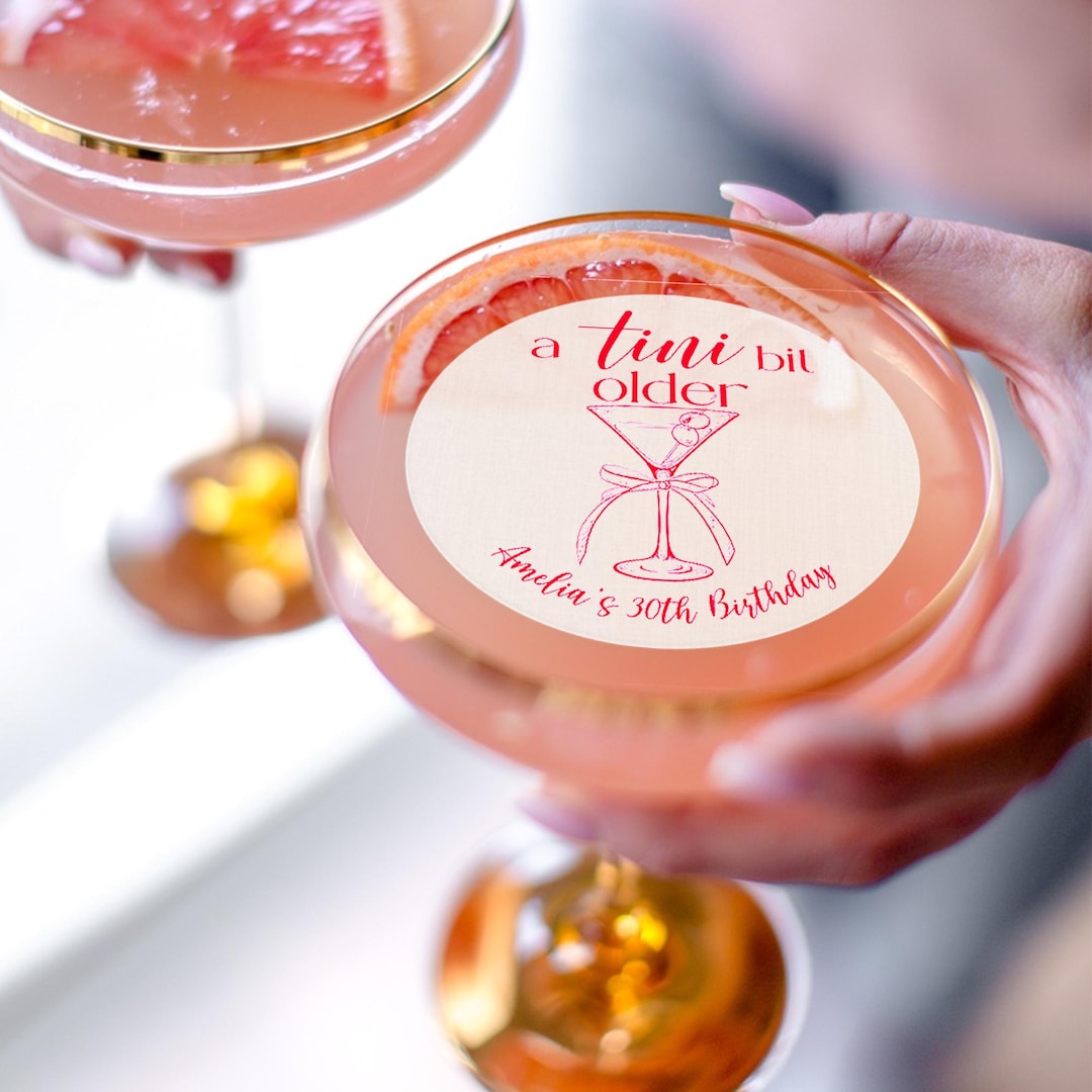 Tini Bit Older Drink Toppers/edible Cocktail Topper/dirty Martini ...